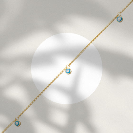 14K Solid Gold Anklet - Alexis Jae Jewelry