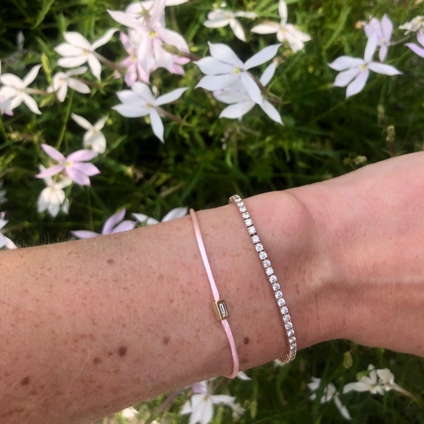 Breast Cancer String Bracelet - Alexis Jae Jewelry