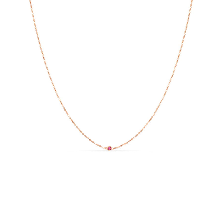 Single Stone Ruby Necklace - Alexis Jae Jewelry