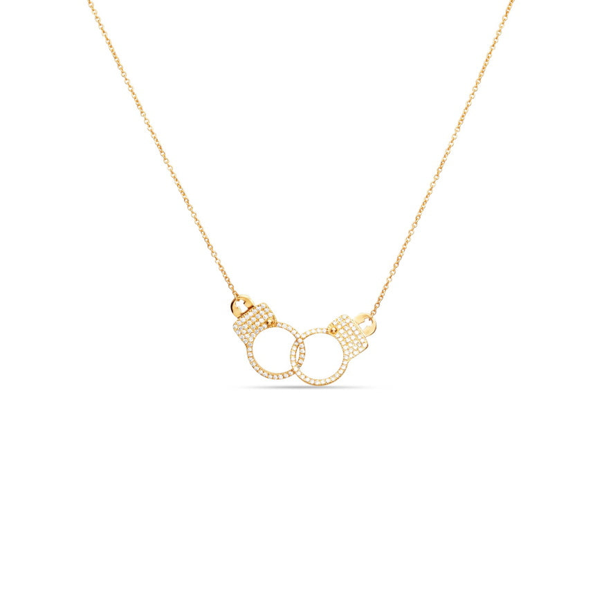 Diamond Handcuff Necklace - Alexis Jae Jewelry