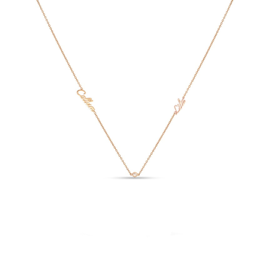 Name Necklace With 2 Names - Alexis Jae Jewelry