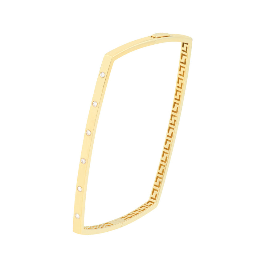 Square Diamond Bangle - Alexis Jae Jewelry