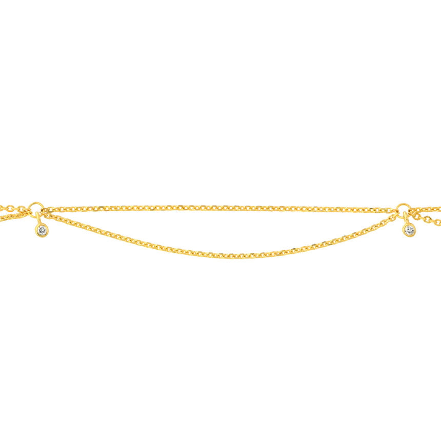 Real Diamond Ankle Bracelet - Alexis Jae Jewelry