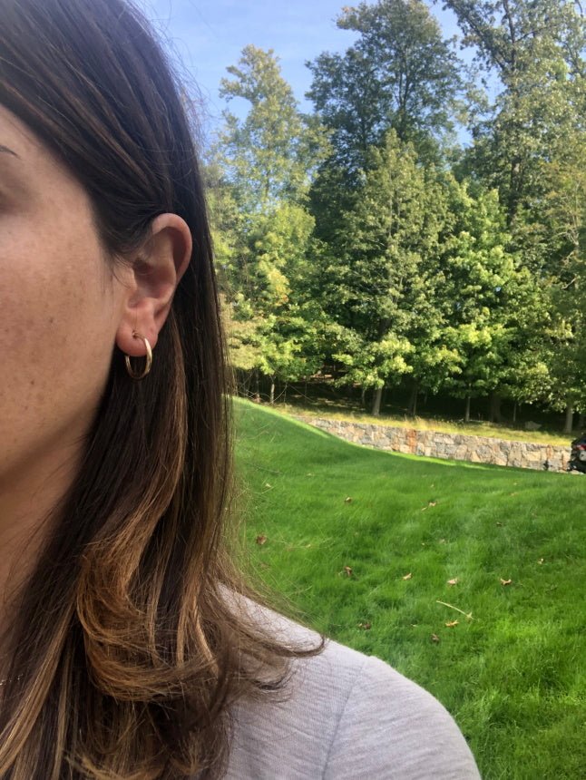 20mm Gold Hoop Earrings - Alexis Jae Jewelry